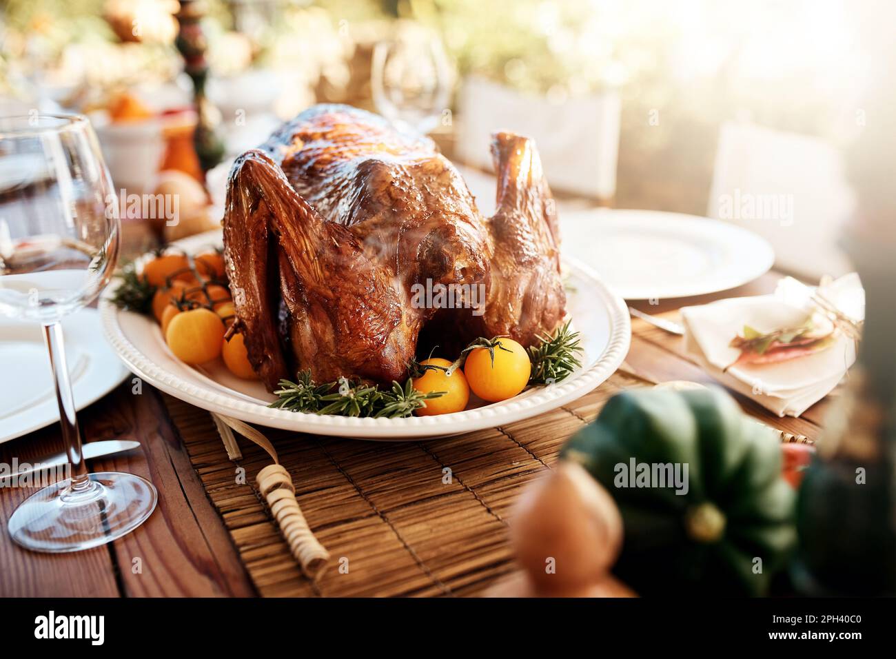 Its the perfect festive cheer to add to your feast. a roast turkey on a ...
