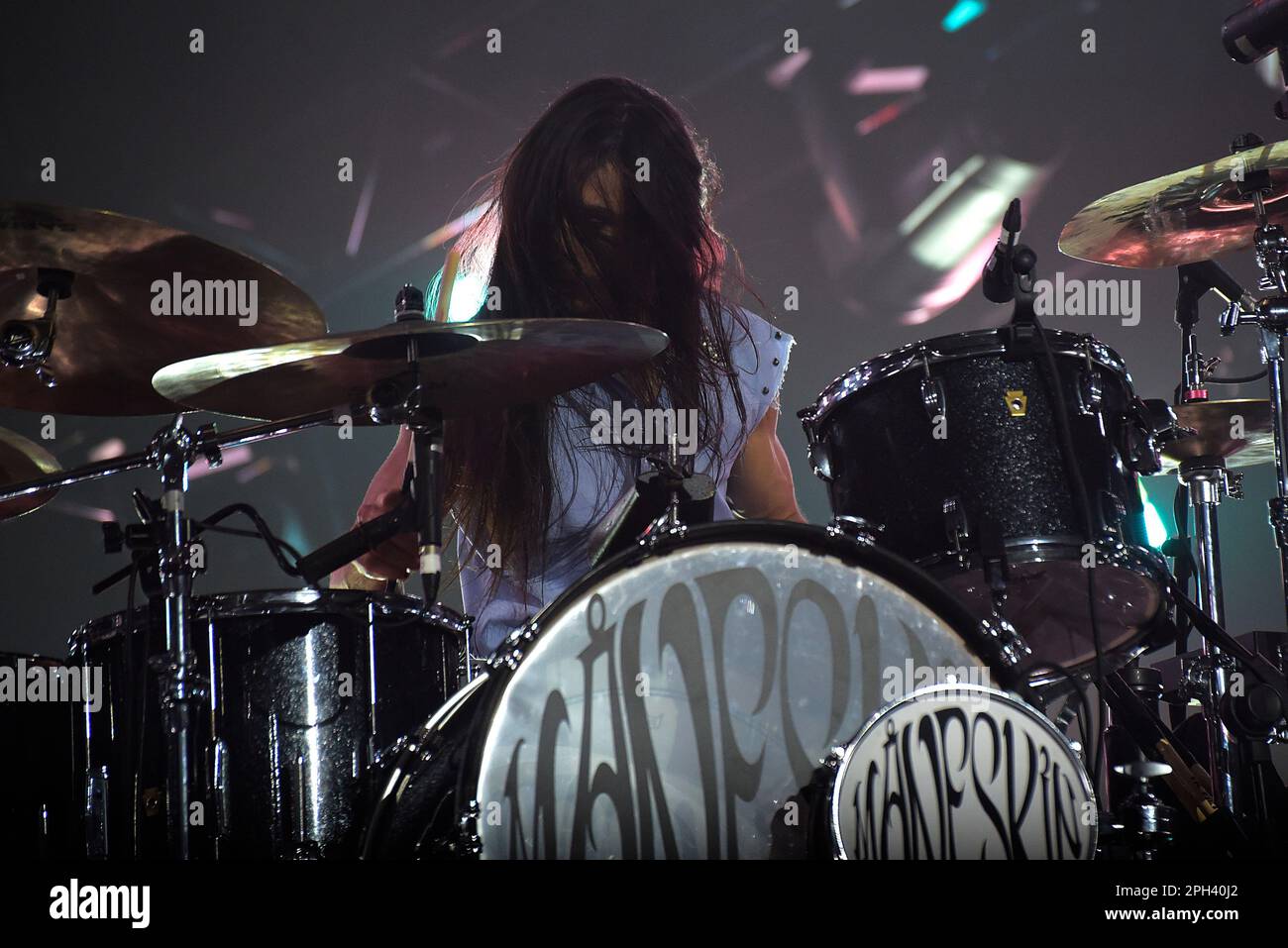 Rome, Italy. 25th Mar, 2023. Ethan Torchio, of the rock group Maneskin ...