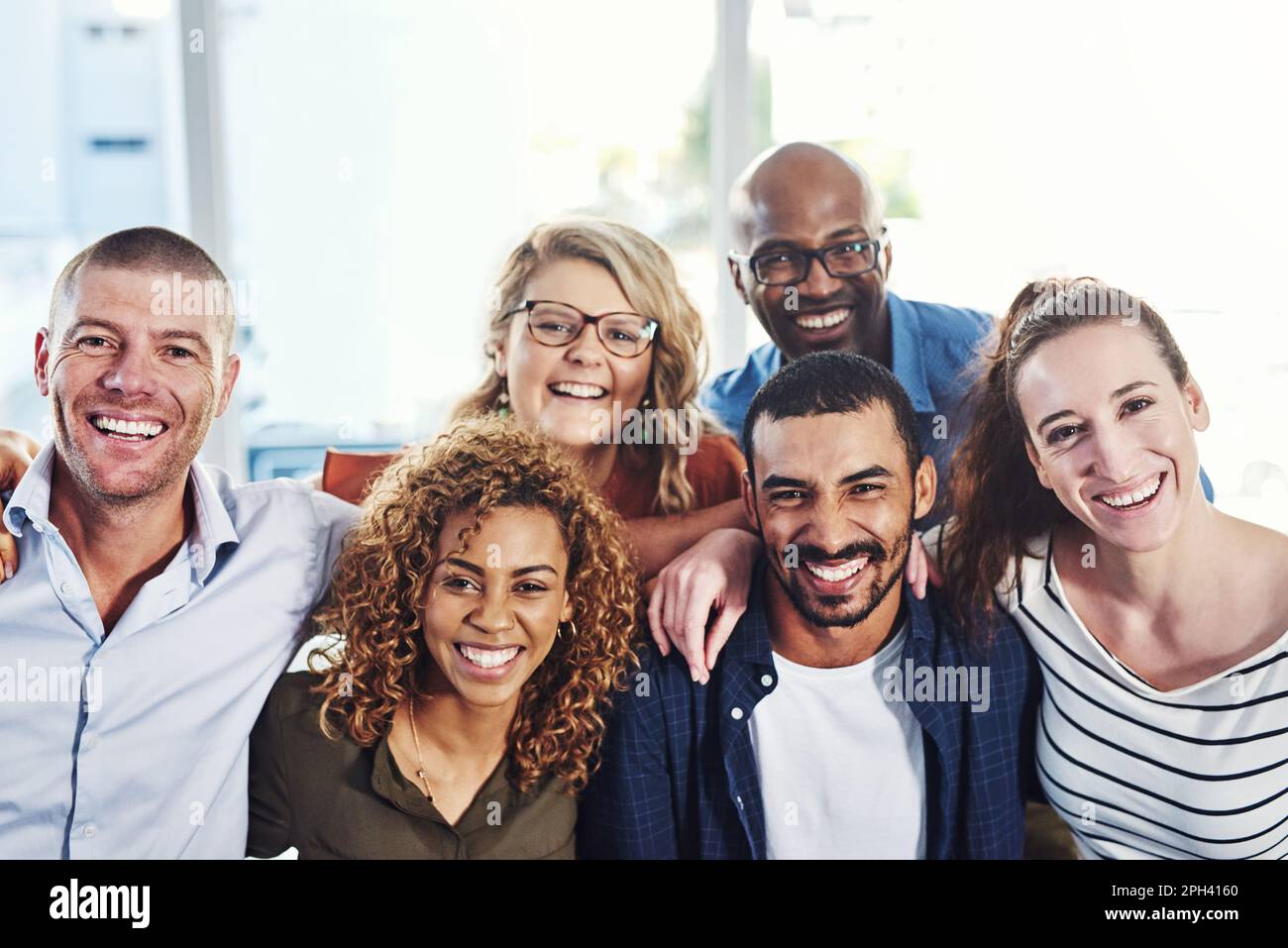 Our confidence as a team is never low. Portrait of a group of people ...