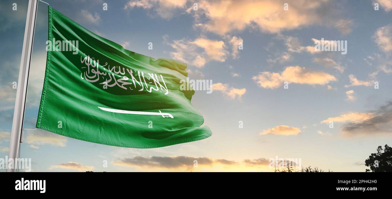 Saudi arabiaflag hi-res stock photography and images - Alamy
