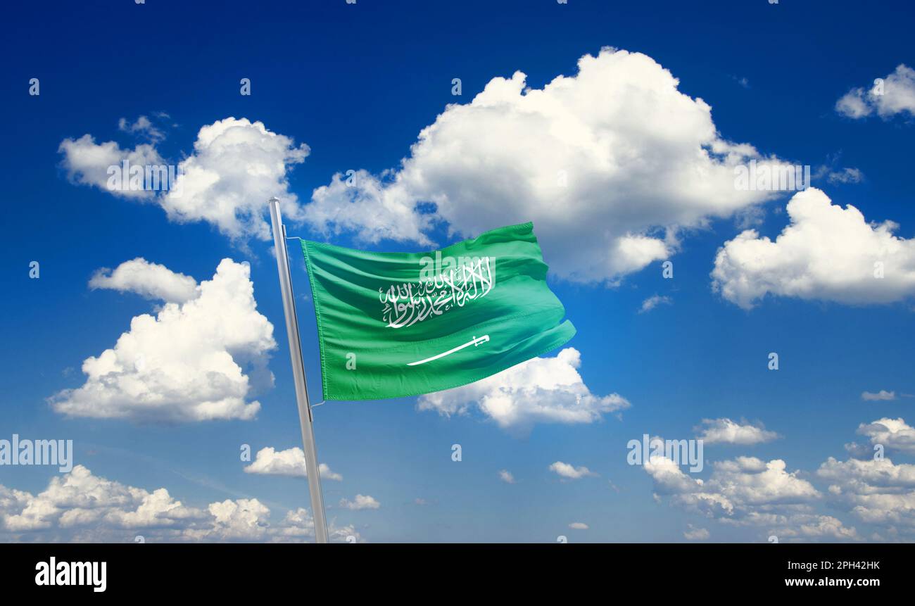 Saudi arabiaflag hi-res stock photography and images - Alamy