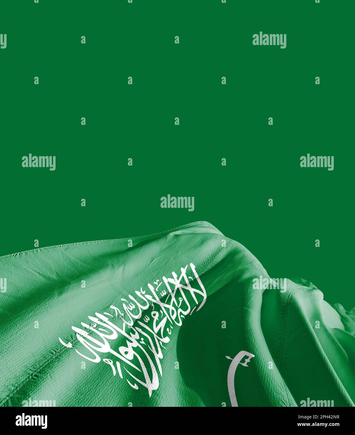 Saudi Arabia national flag waving Stock Photo - Alamy