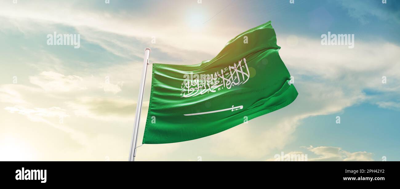 Saudi arabiaflag hi-res stock photography and images - Alamy