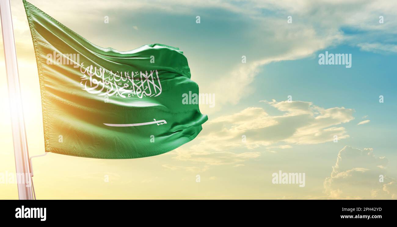 Saudi arabiaflag hi-res stock photography and images - Alamy