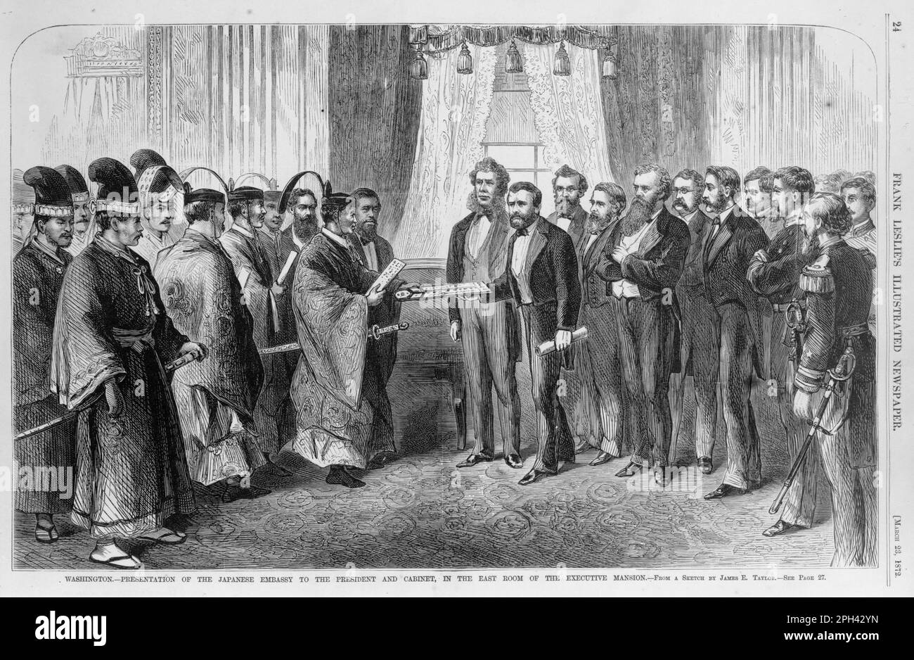 Washington. Presentation of the Japanese Embassy to the President and ...