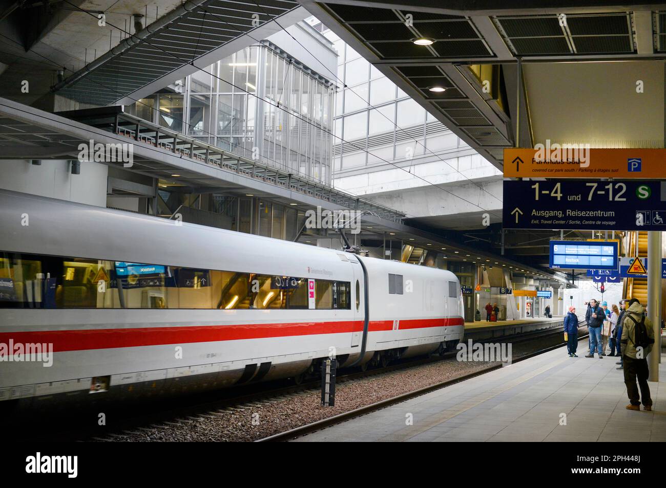ICE, Train Station, Suedkreuz, Schoeneberg, Berlin, Germany Stock Photo ...
