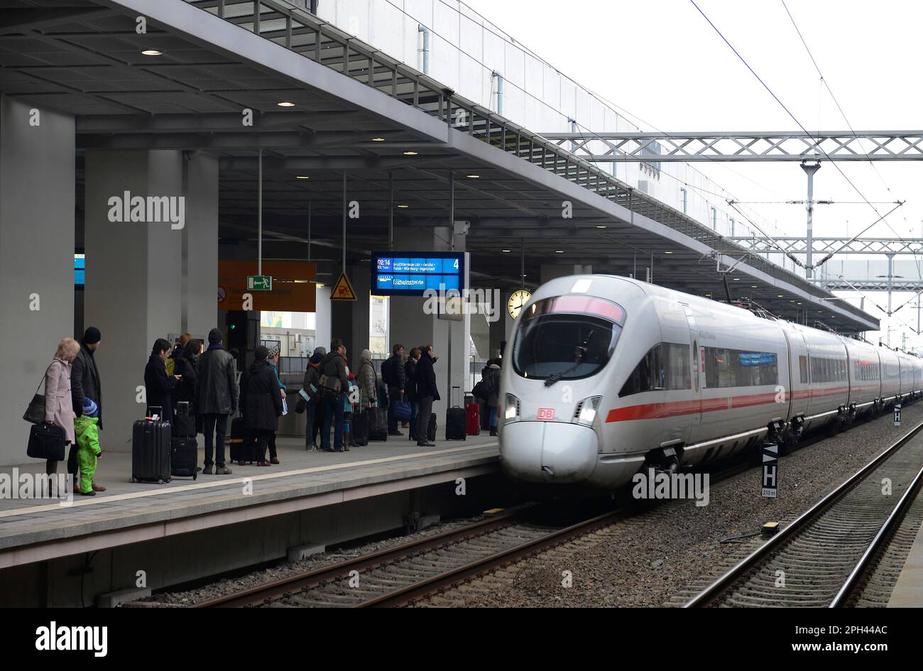 ICE, Train Station, Suedkreuz, Schoeneberg, Berlin, Germany Stock Photo ...
