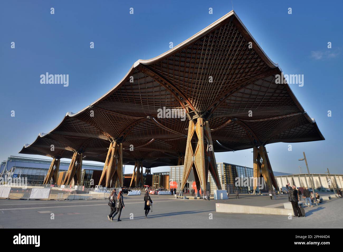 EXPO wooden roof, exhibition grounds, trade fair, Hanover, Lower Saxony ...