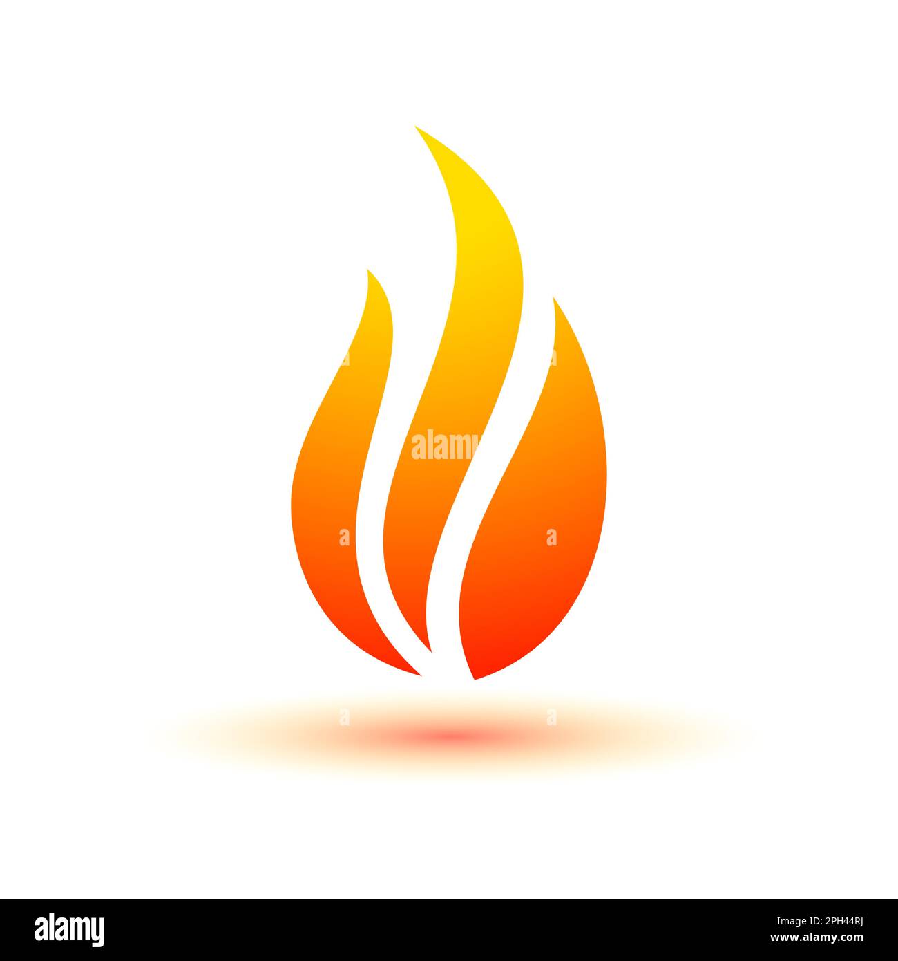 Fire icon. Abstract flame symbol. Vector illustration. Fire logo ...