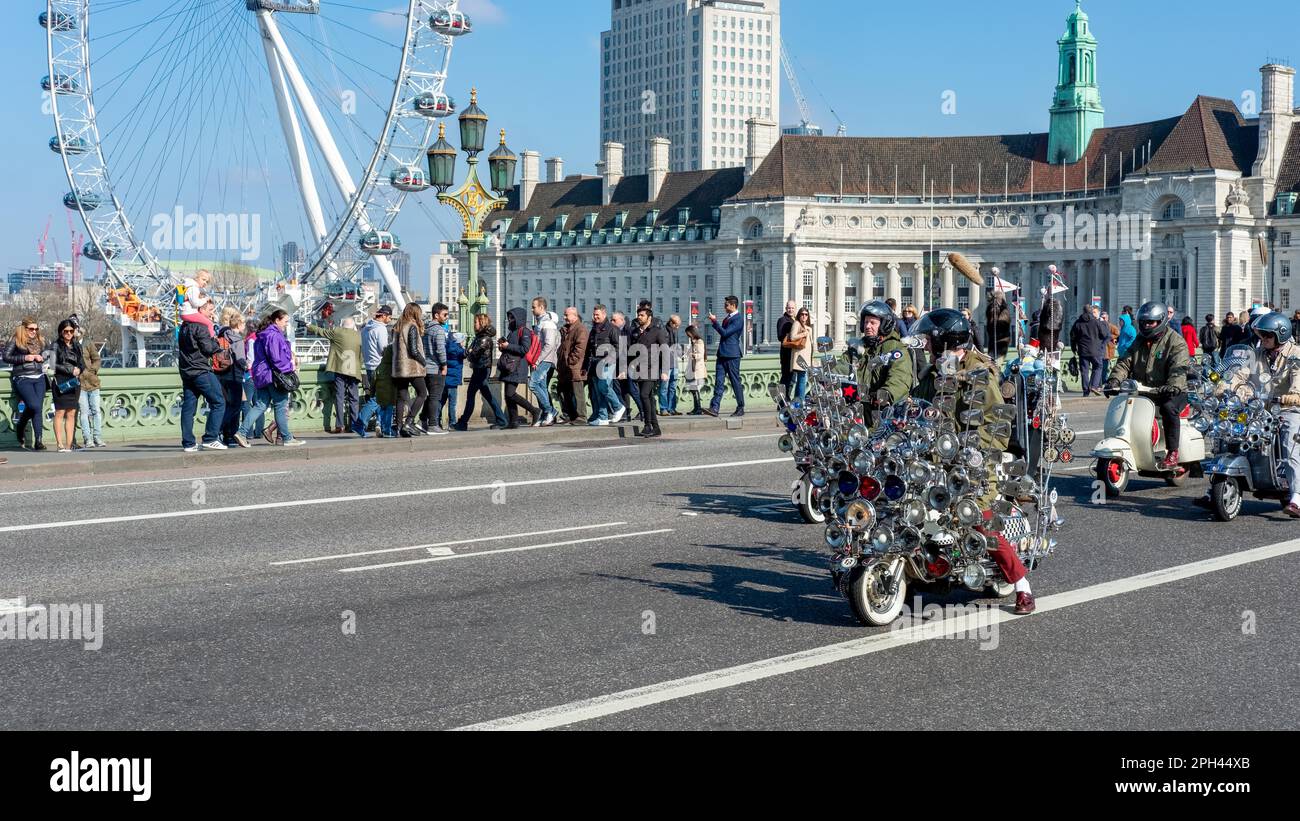 Mods back in London Stock Photo - Alamy