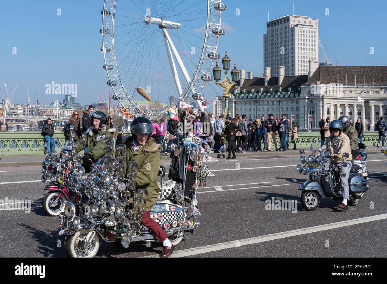 Mods back in London Stock Photo - Alamy