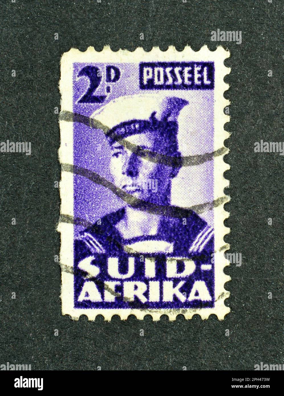 Cancelled postage stamp printed by South Africa, that shows War Sailor, circa 1942 Stock Photo ...