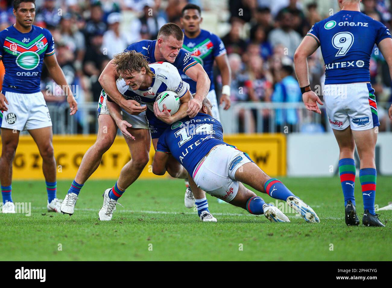 Jacob Preston of the Bulldogs during the NRL Round 4 match between the ...