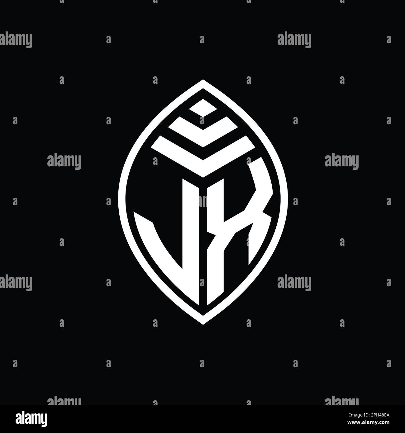 JX Logo monogram elegant leaf shape isolated outline design template ...