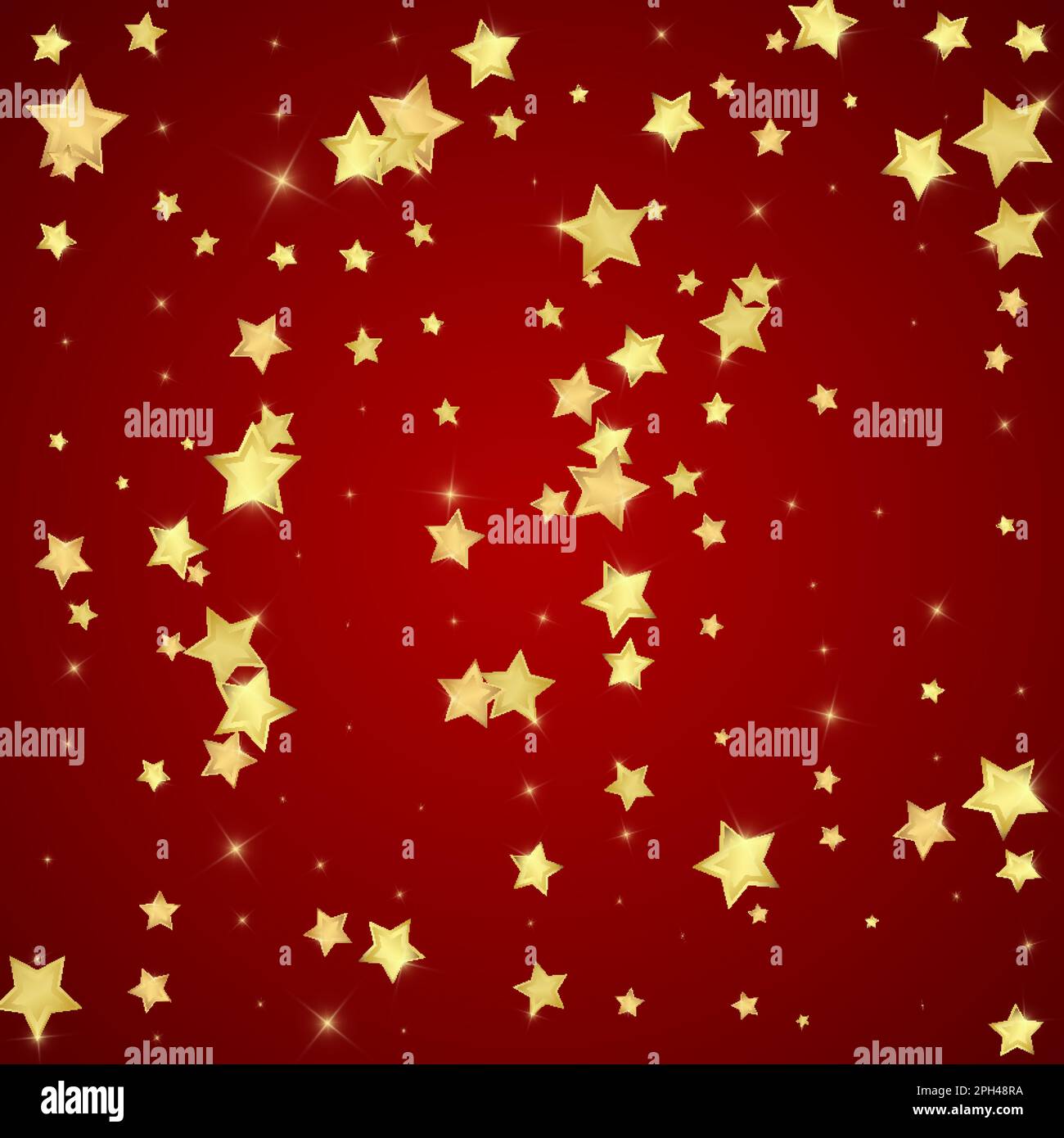 Magic stars vector overlay. Gold stars scattered around randomly ...