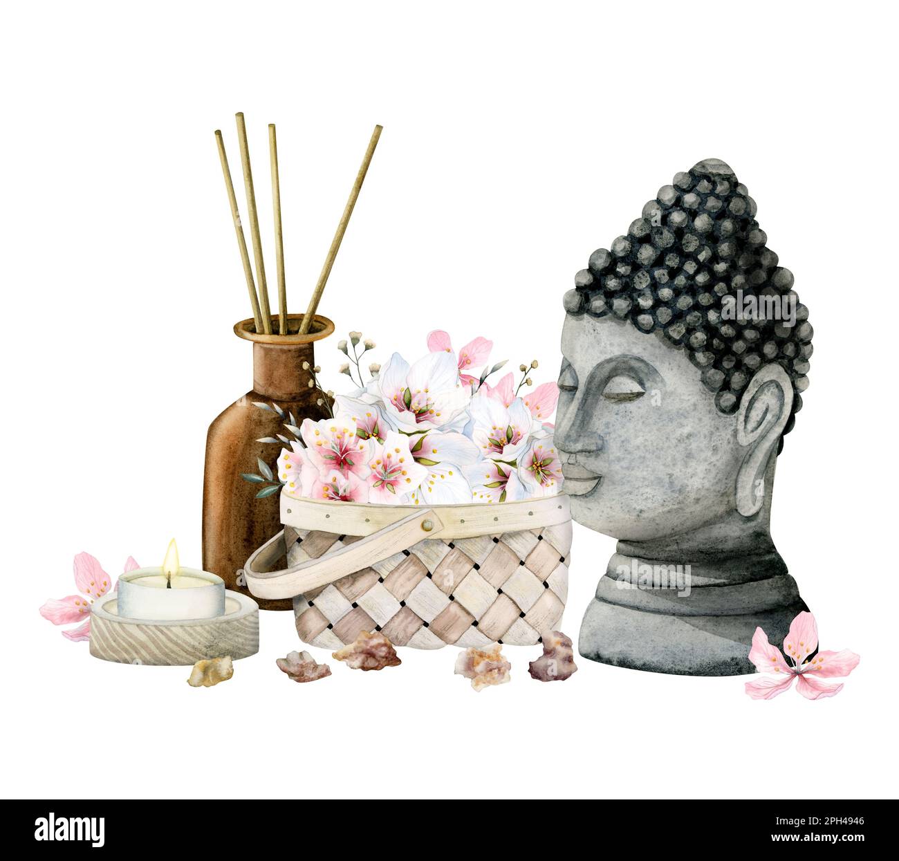 Buddhist candle stick hi-res stock photography and images - Alamy