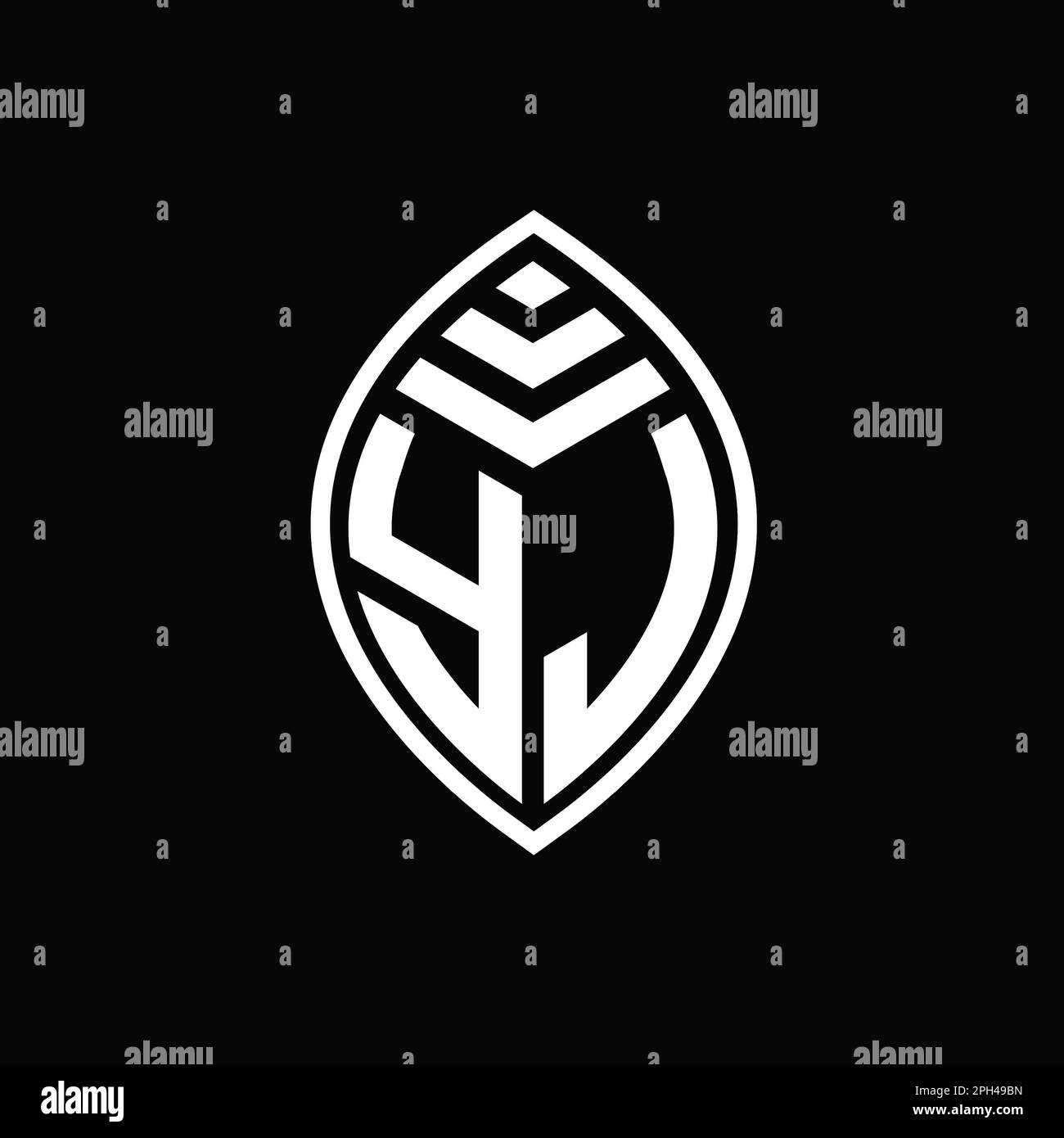 Yj modern logo hi-res stock photography and images - Alamy