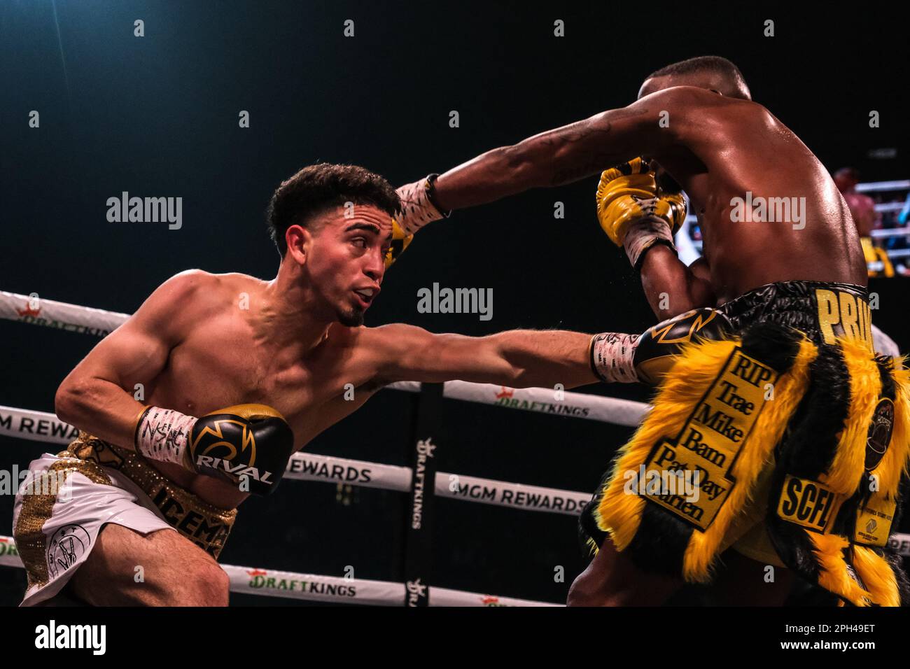 Las Vegas, Nevada, USA. 25th Mar, 2023. Action between Chris Colbert ...