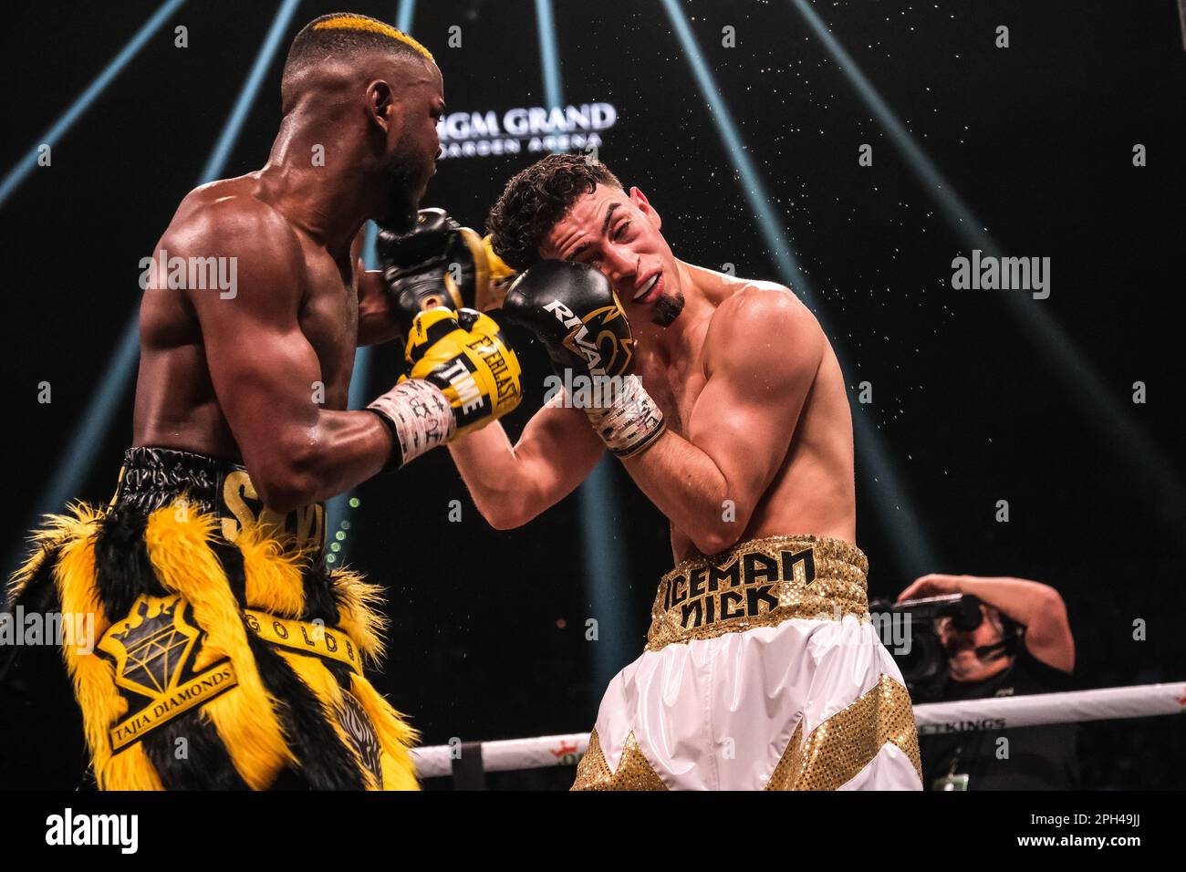 Las Vegas, Nevada, USA. 25th Mar, 2023. Action between Chris Colbert ...