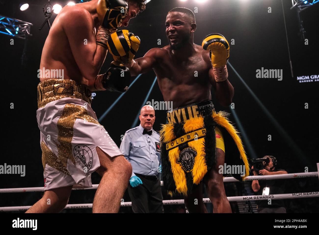 Las Vegas, Nevada, USA. 25th Mar, 2023. Action between Chris Colbert ...
