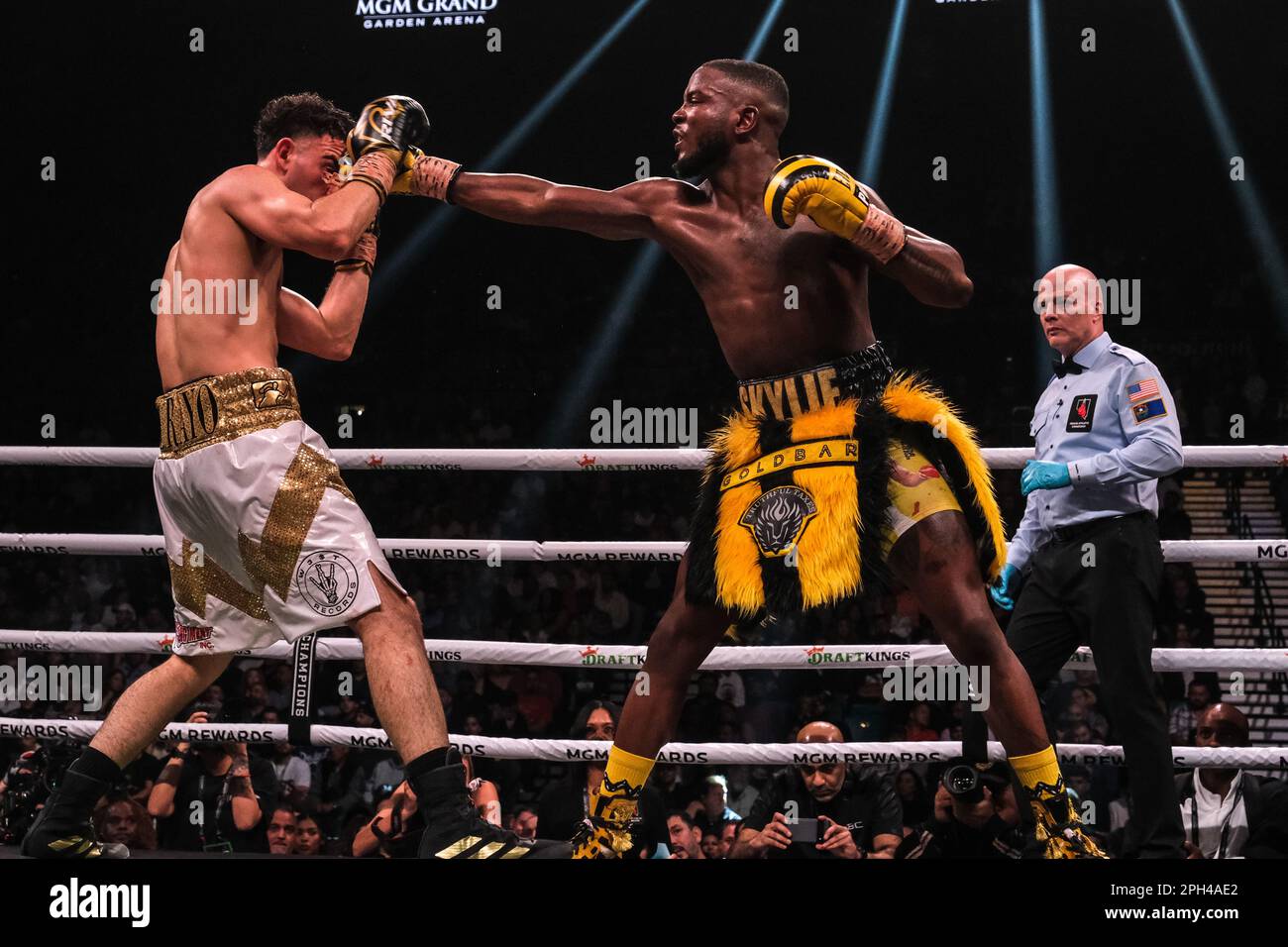 Las Vegas, Nevada, USA. 25th Mar, 2023. Action between Chris Colbert ...