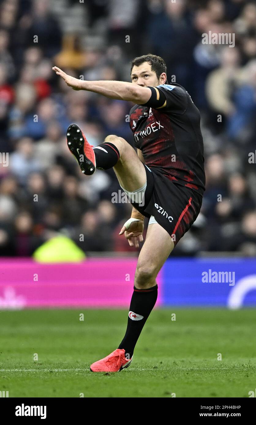 Tottenham, United Kingdom. 25th Mar, 2023. Premiership Rugby. Saracens ...