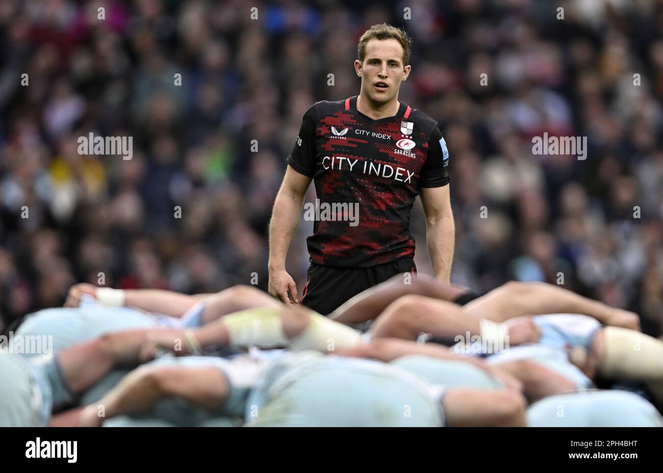 Tottenham, United Kingdom. 25th Mar, 2023. Premiership Rugby. Saracens ...