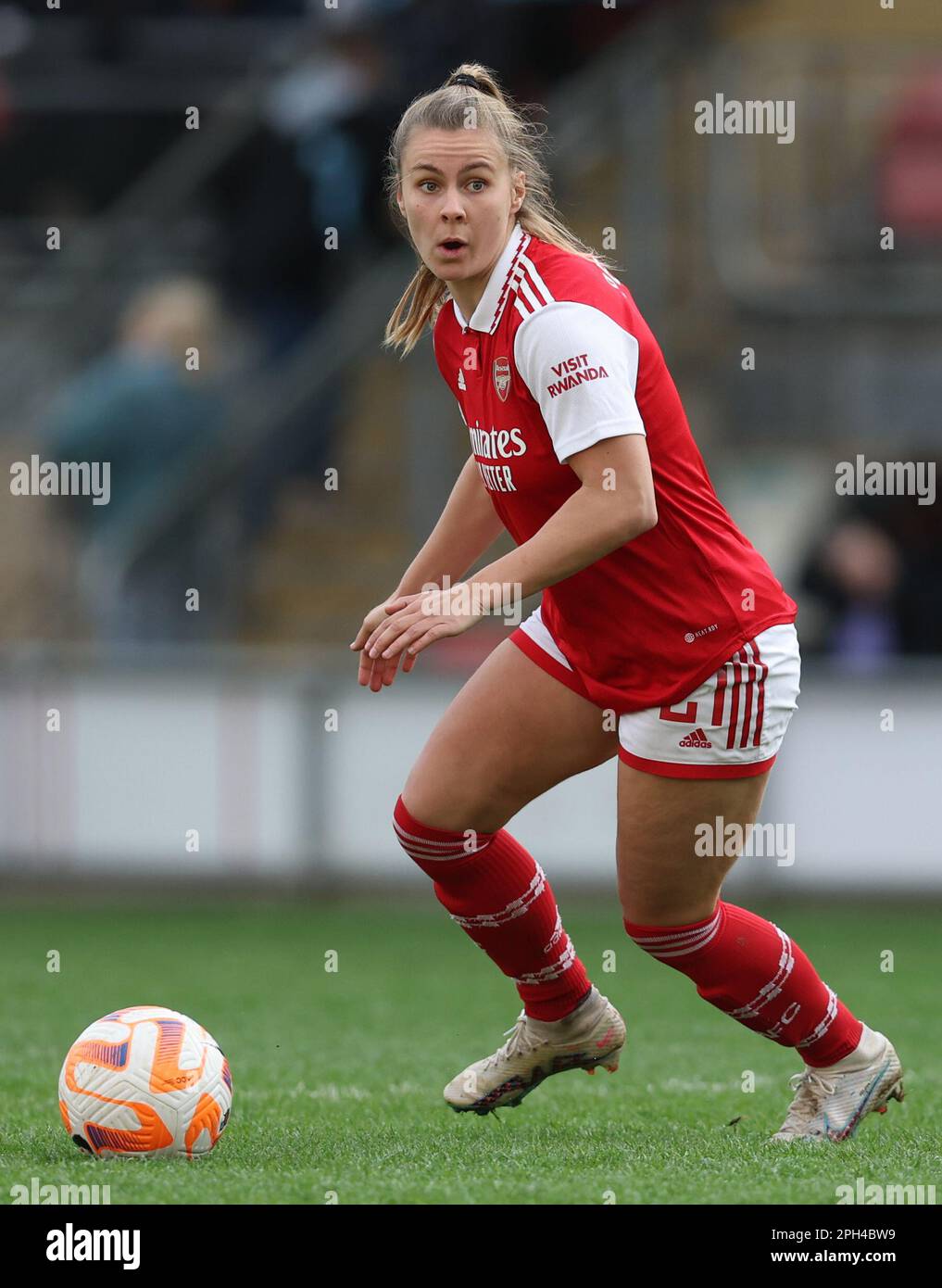 London, UK. 25th Mar, 2023. Victoria Pelova of Arsenal during the The ...