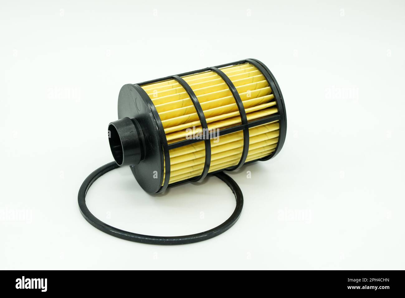 Close-up view of the fuel filter on a white background Stock Photo - Alamy