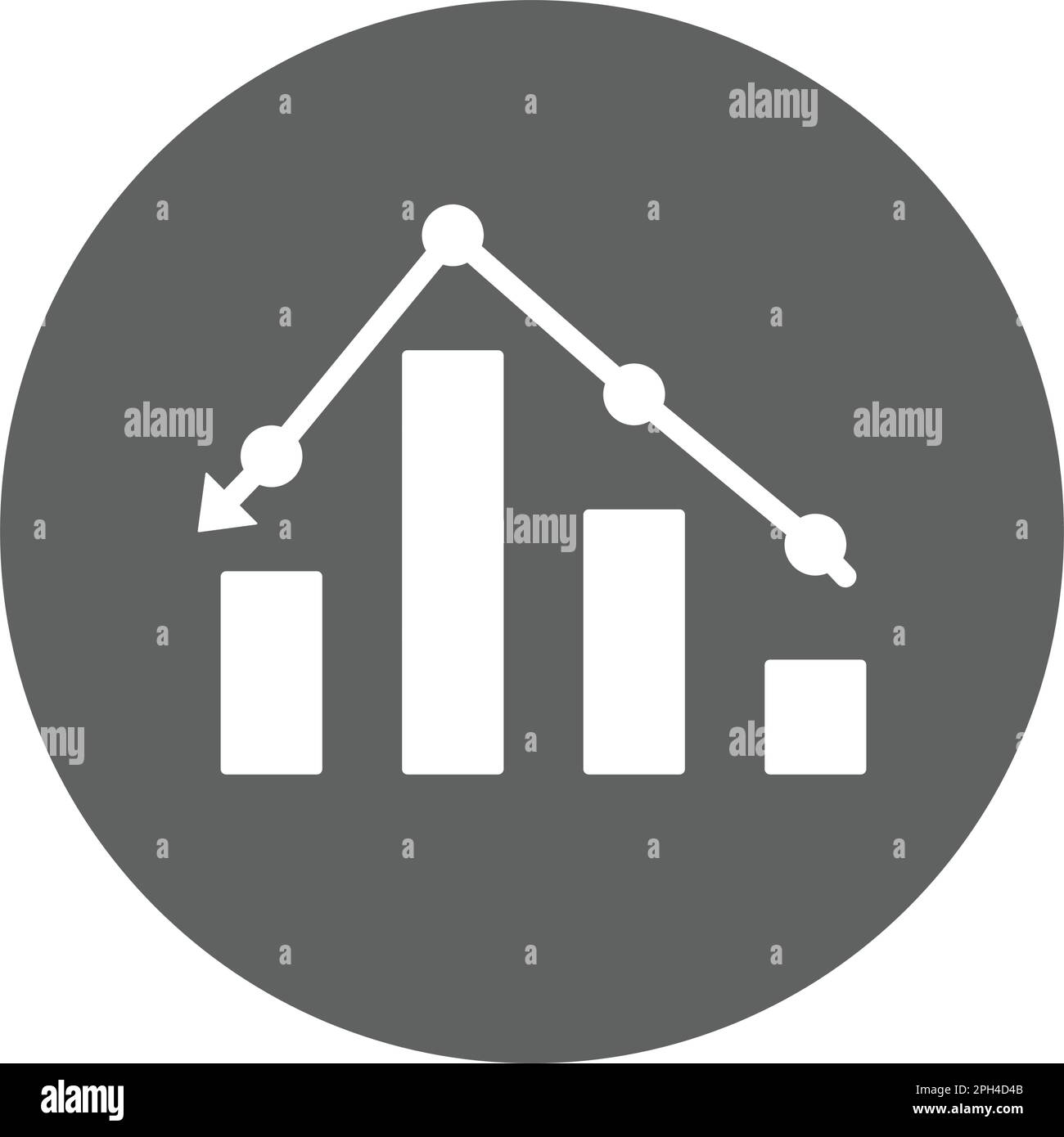Bar Chart icon symbol for use on mobile apps, print media and web ...