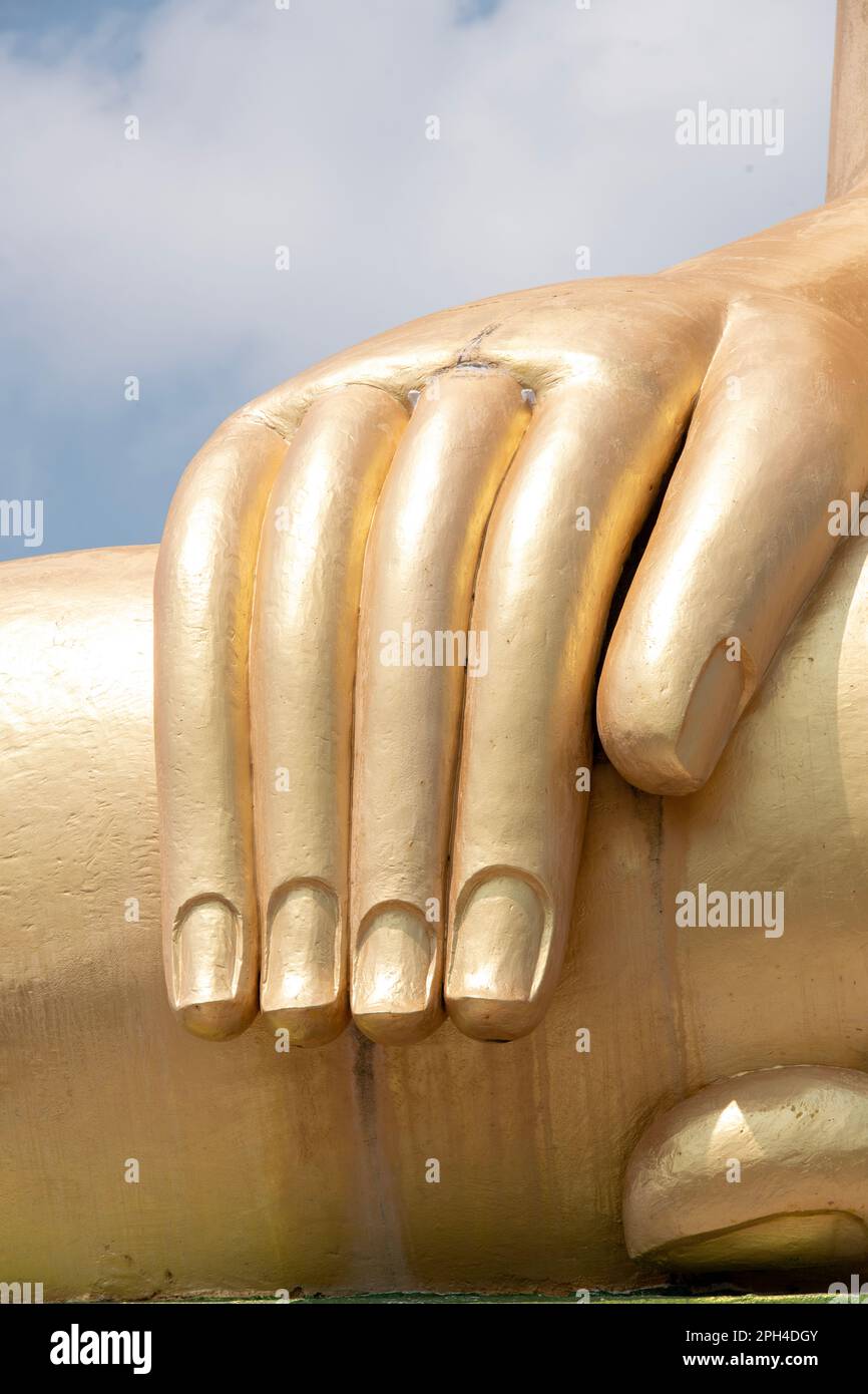 Big Budda's hand Stock Photo - Alamy