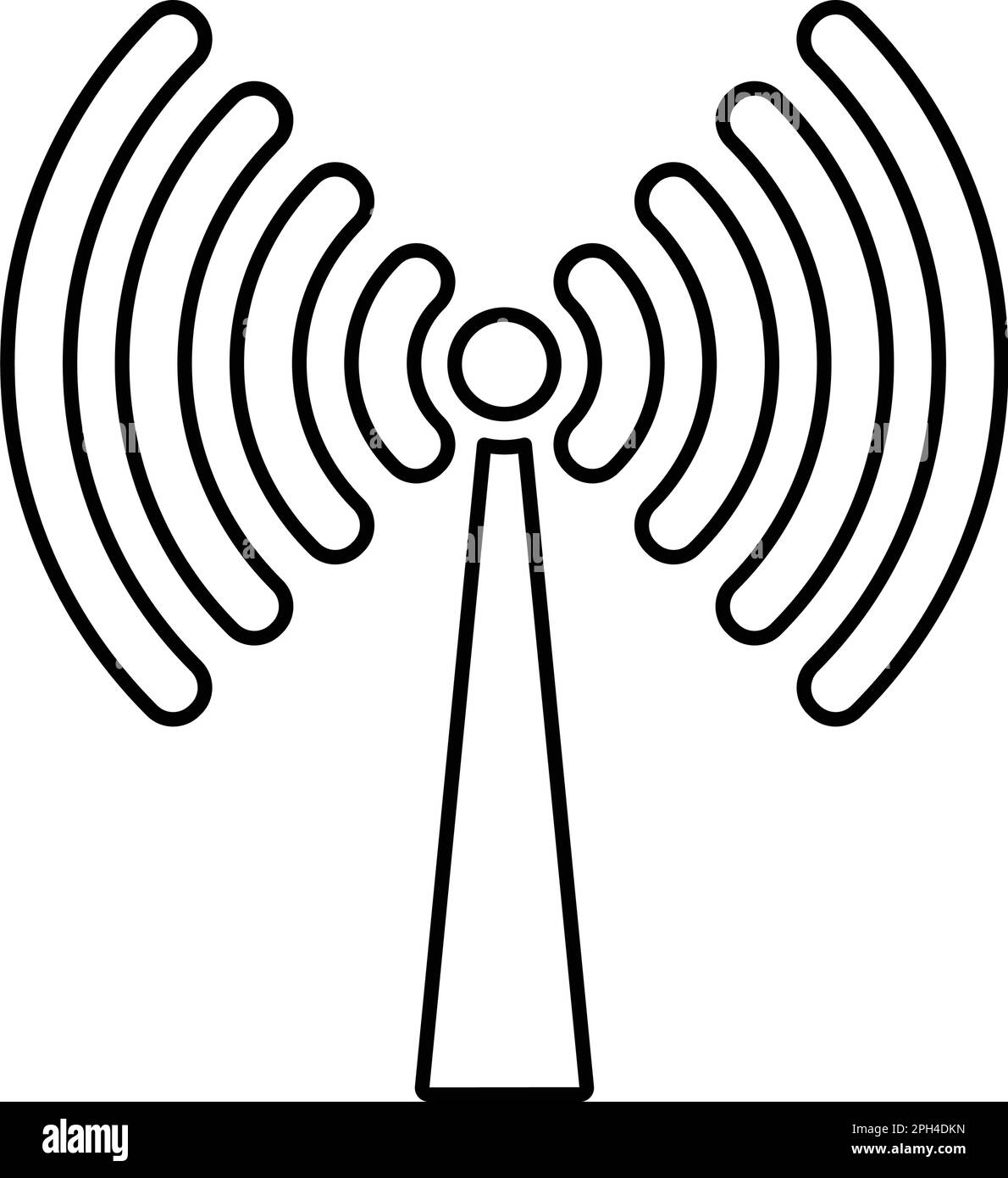 Broadcasting icon symbol for use on mobile apps, print media and web ...