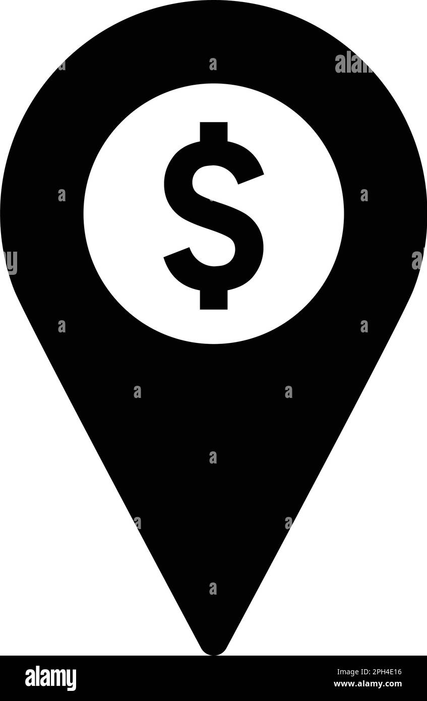 Bank Symbol On Map
