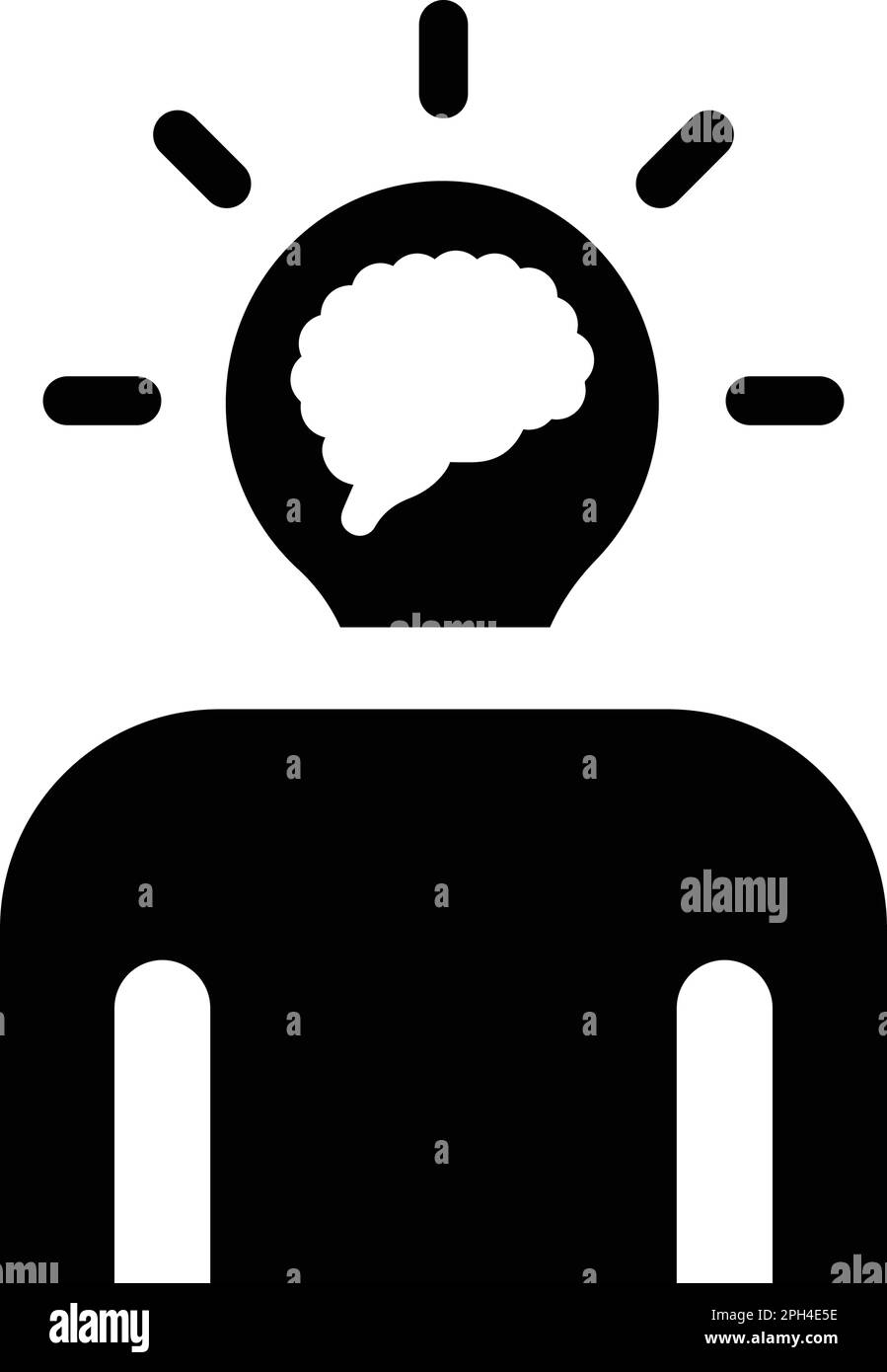 Creative Thinking icon. Flat style vector EPS use in infographics,web ...