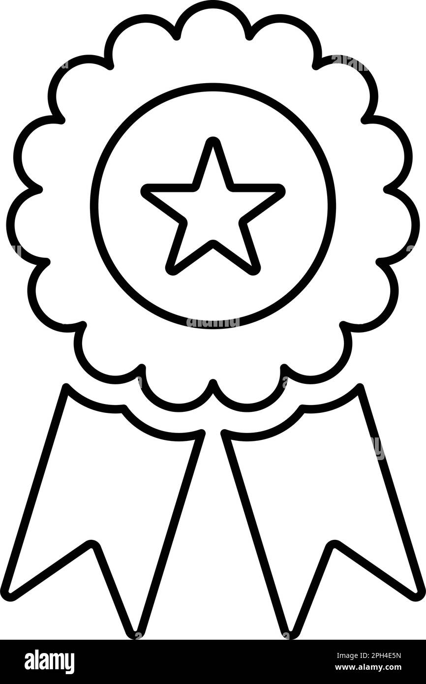 Award Ribbon Clipart Outline