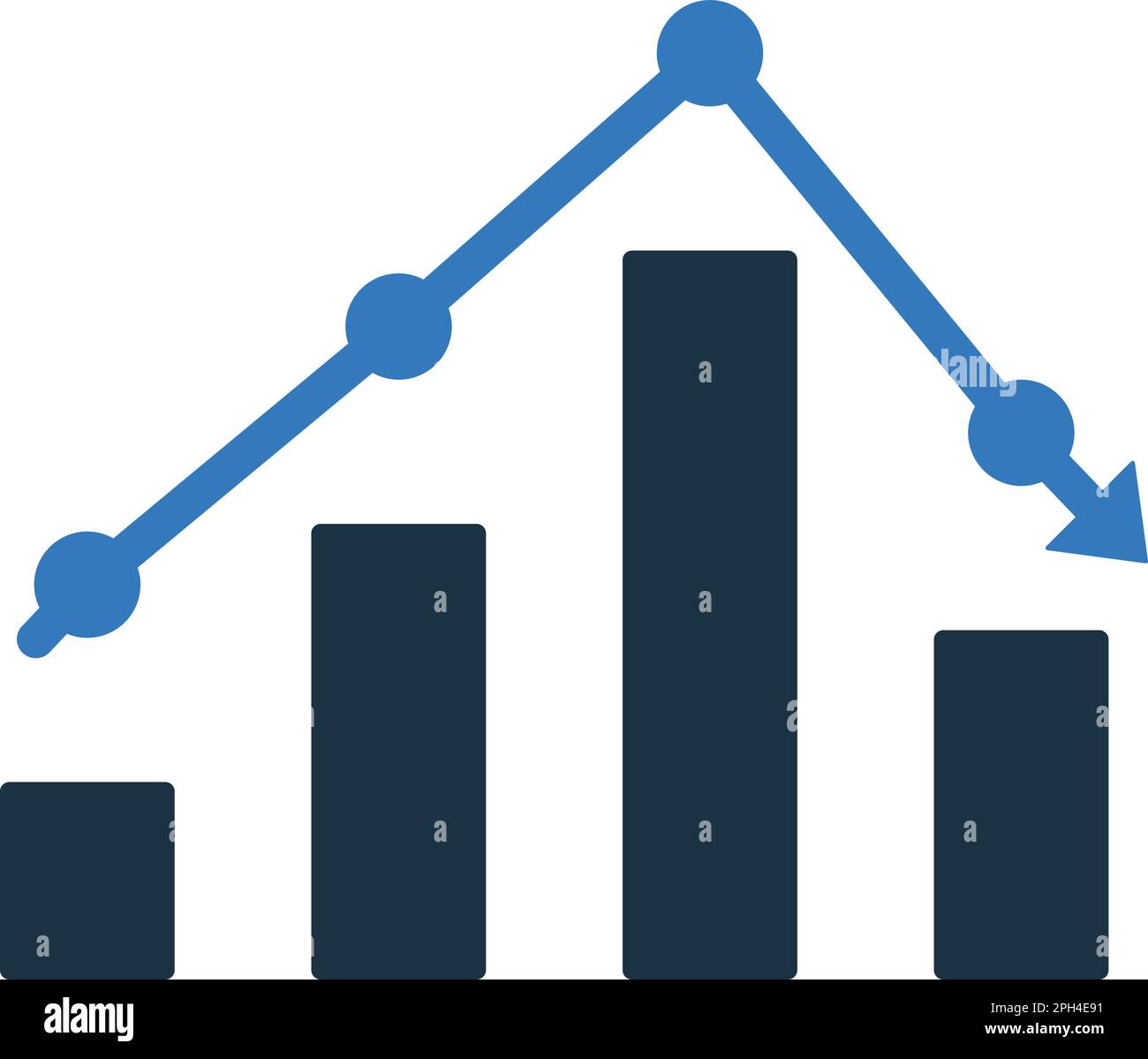 Bar Chart icon symbol for use on mobile apps, print media and web ...