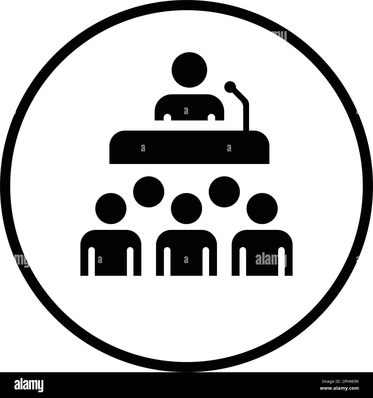 Meeting room symbol Black and White Stock Photos & Images - Alamy