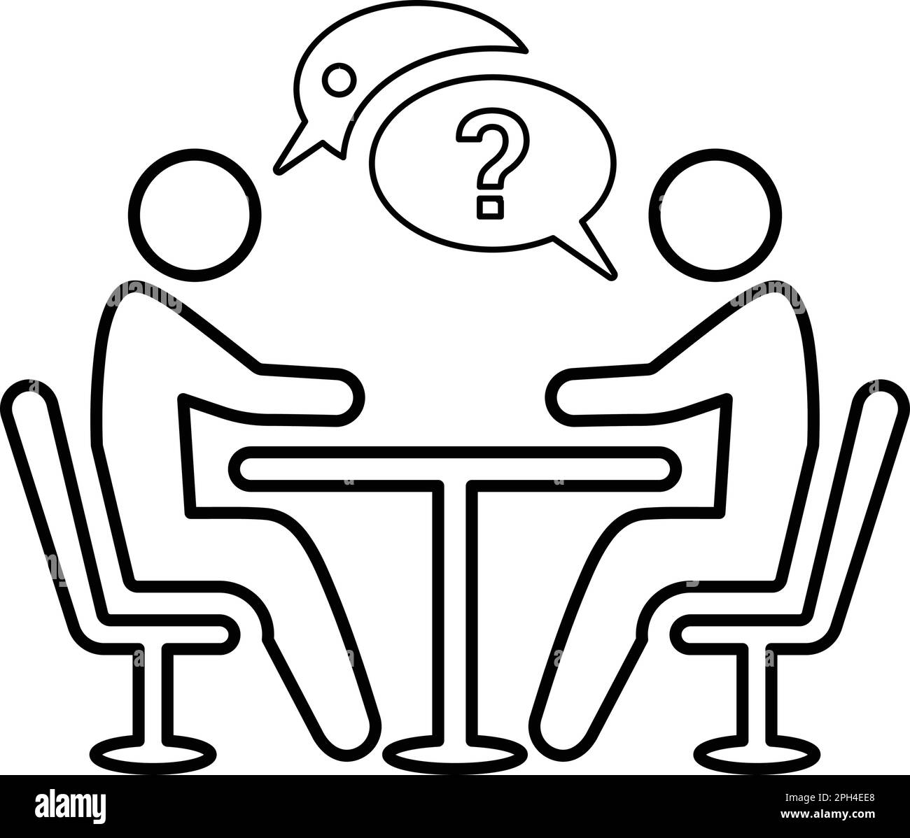 Interview icon. Flat style vector EPS use in infographics,web design ...