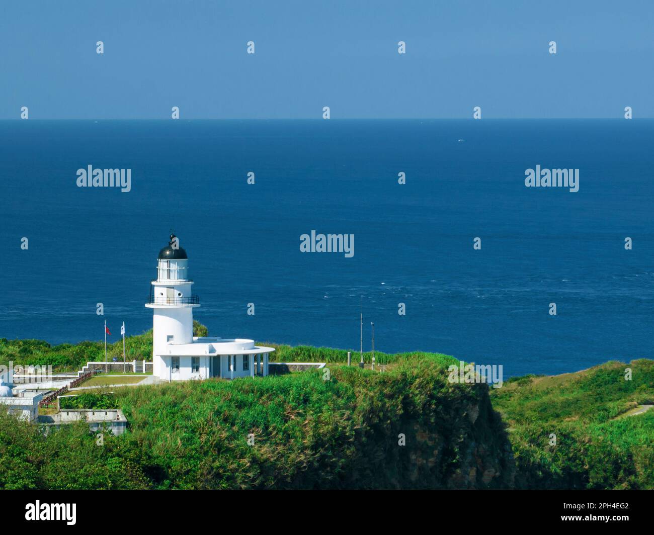 Aerial view of Sandiao Cape Lighthouse, Taiwan Stock Photo - Alamy
