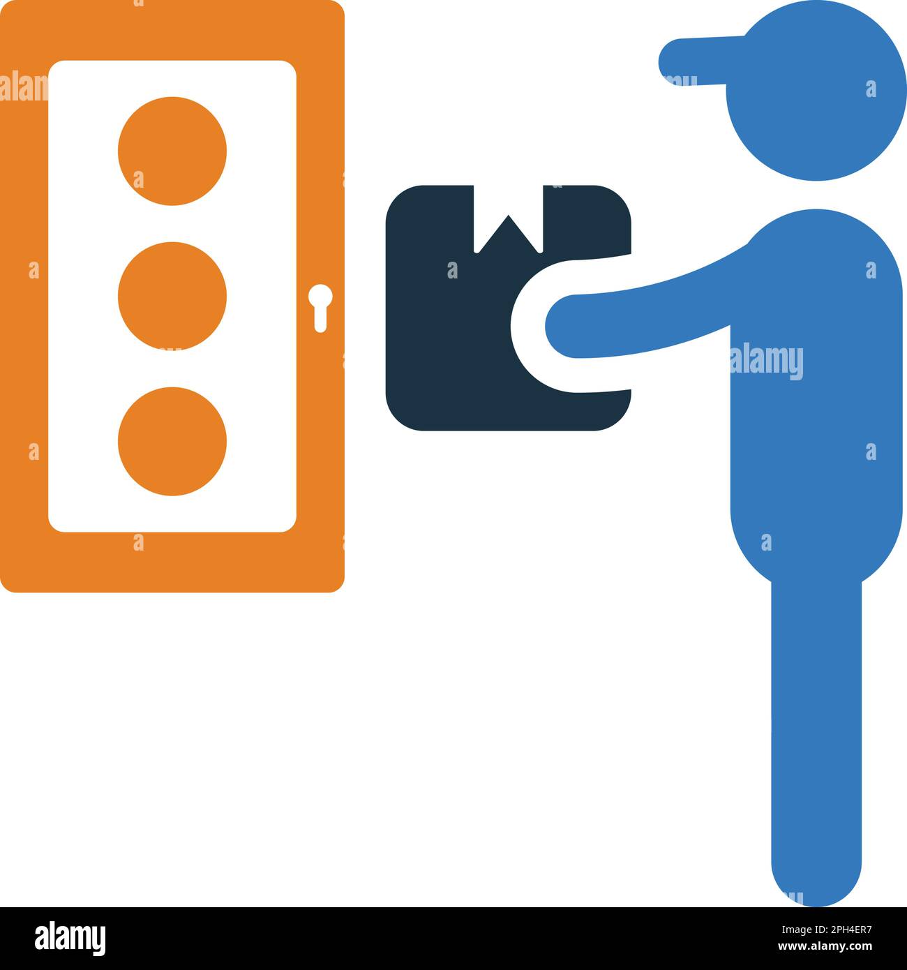 Home delivery Service icon. Flat style vector EPS use in infographics ...