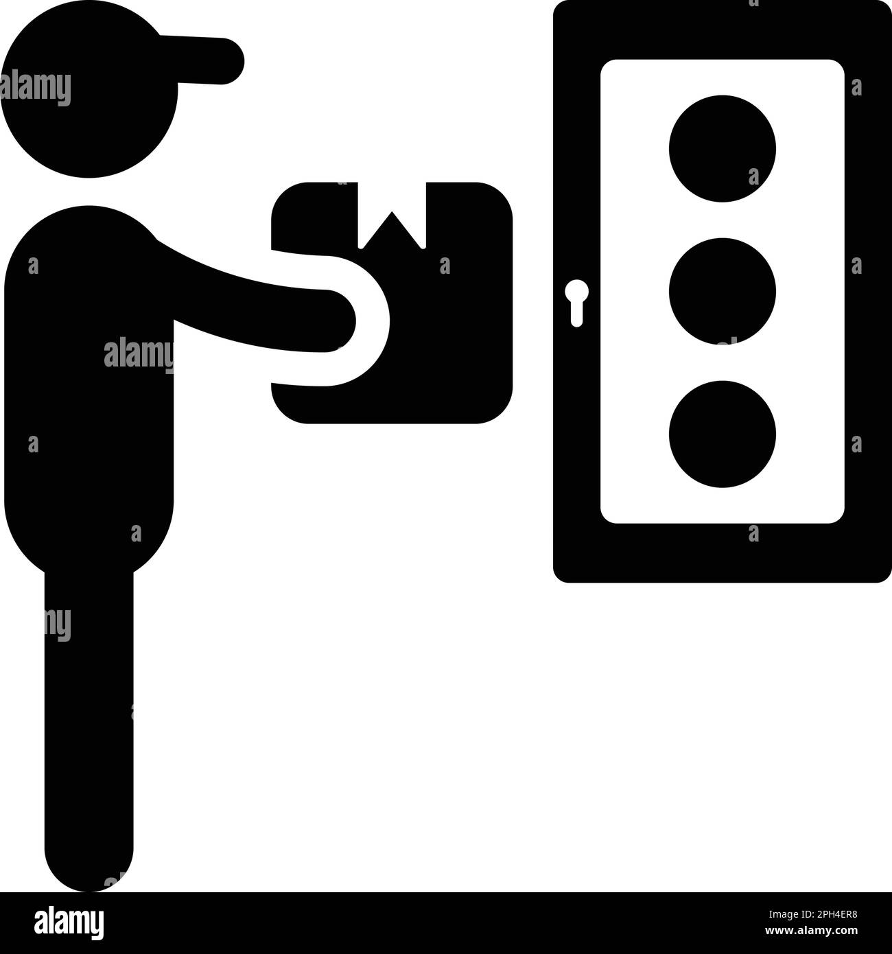 Home delivery Service icon. Flat style vector EPS use in infographics ...