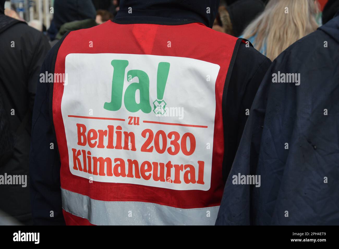 Berlin, Germany - March 25, 2023 - "Berlin 2030 Climate Neutral" rally ...