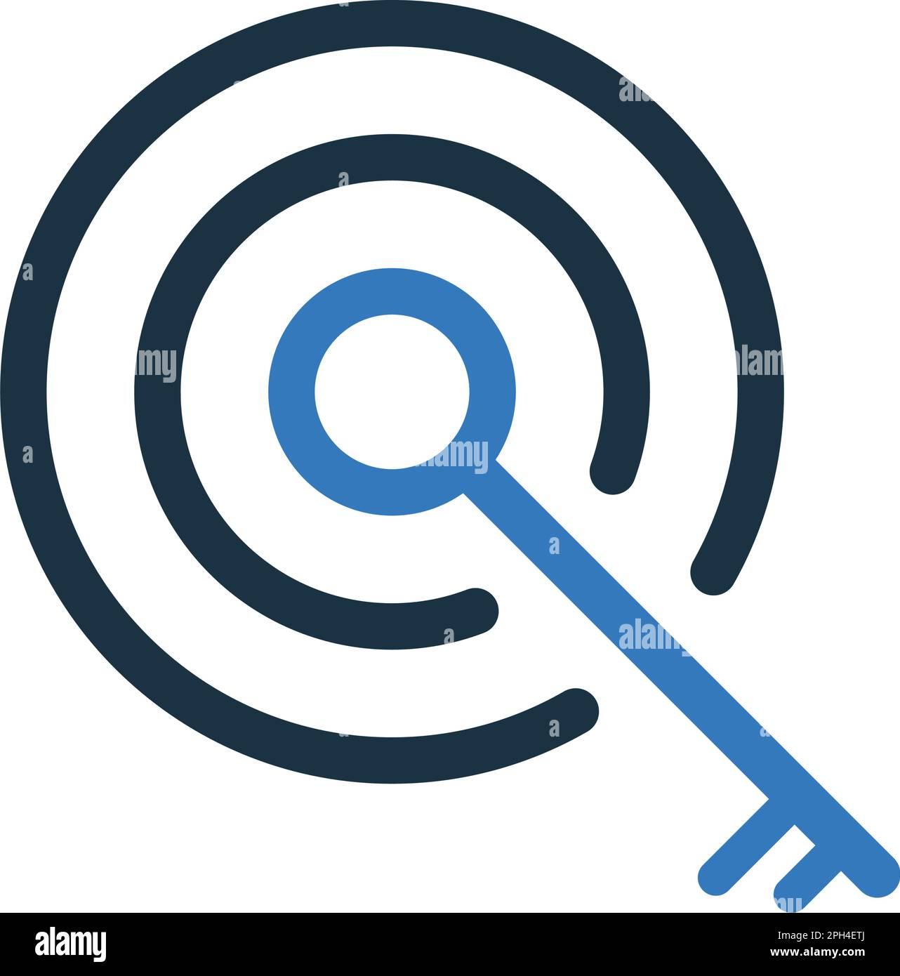 Key Target icon. Flat style vector EPS use in infographics,web design ...