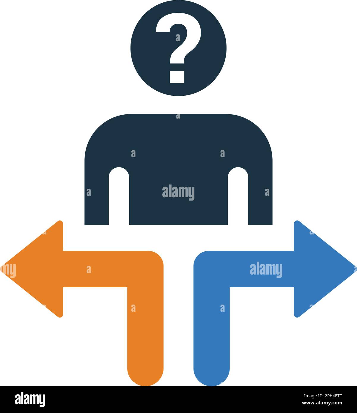 Decision Making icon. Flat style vector EPS use in infographics,web ...
