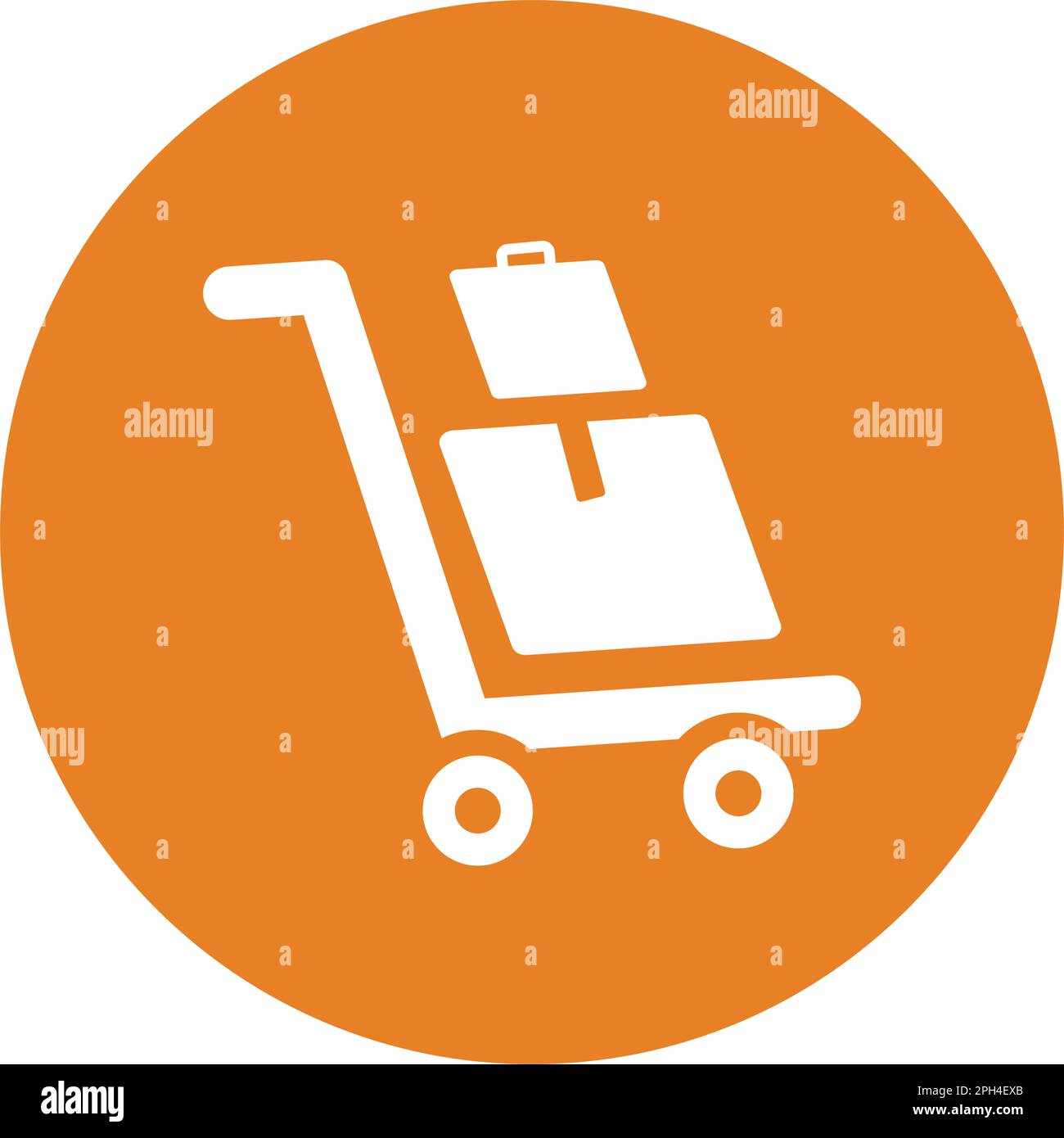 Delivery Trolley icon. Flat style vector EPS use in infographics,web ...