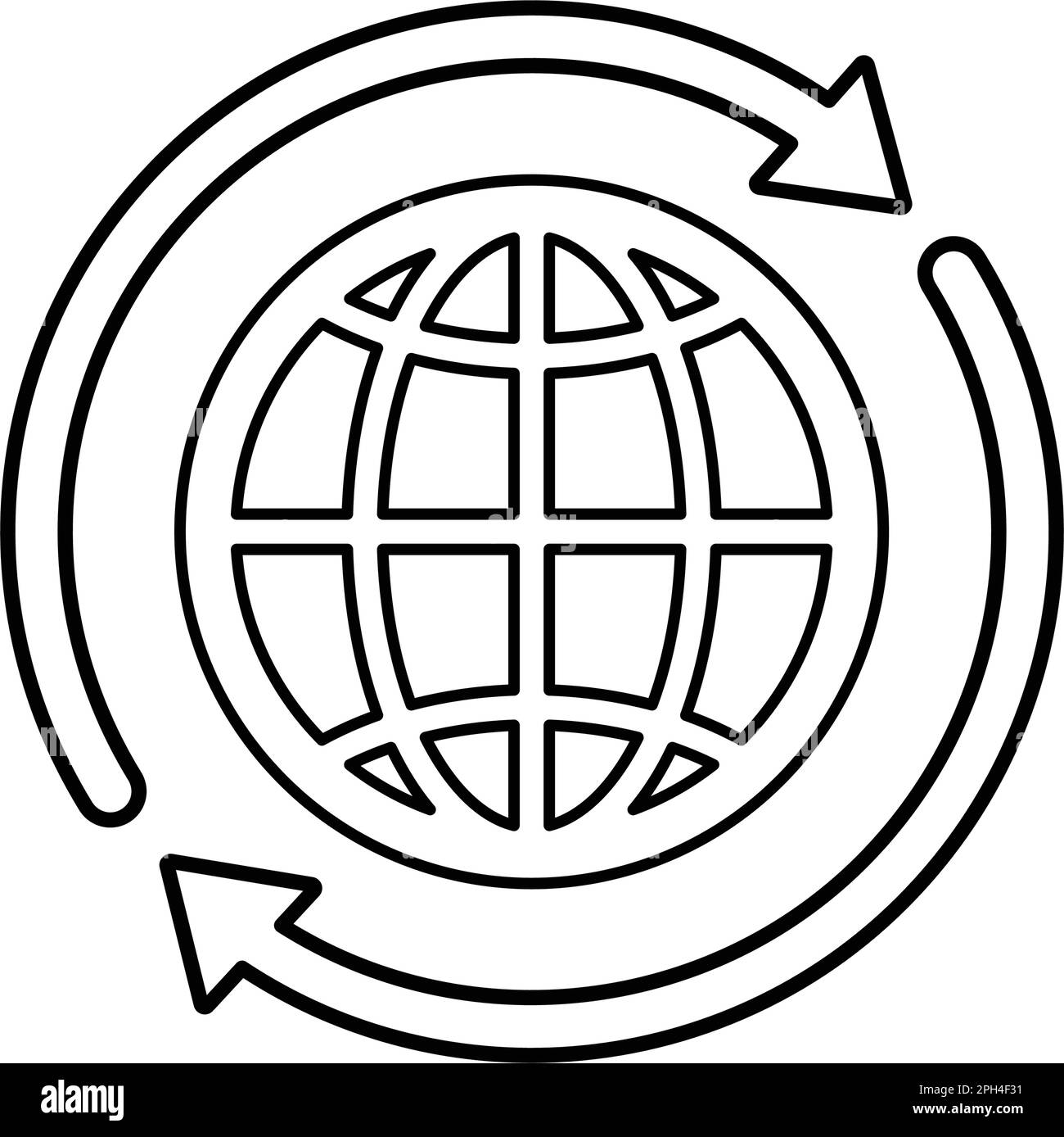Global Communication icon. Flat style vector EPS use in infographics ...