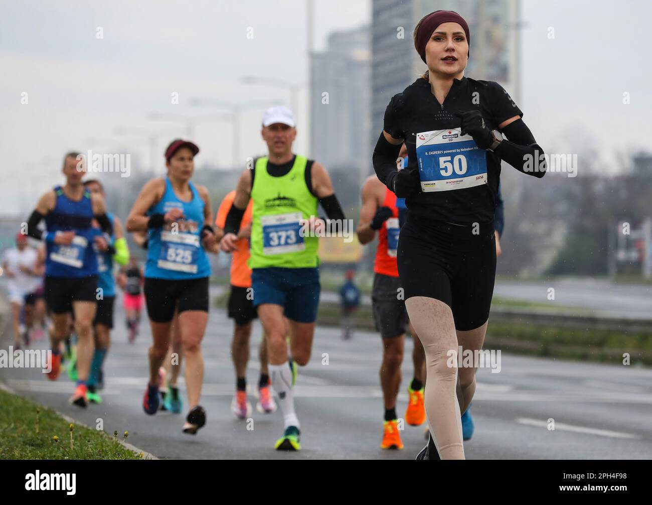 Zagreb, Croatia. 26th Mar, 2023. Runners participate in the Zagreb ...