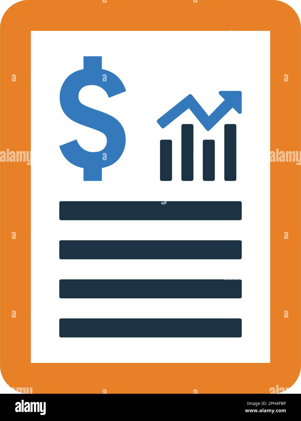 Business Report icon. design template vector illustration for graphic ...