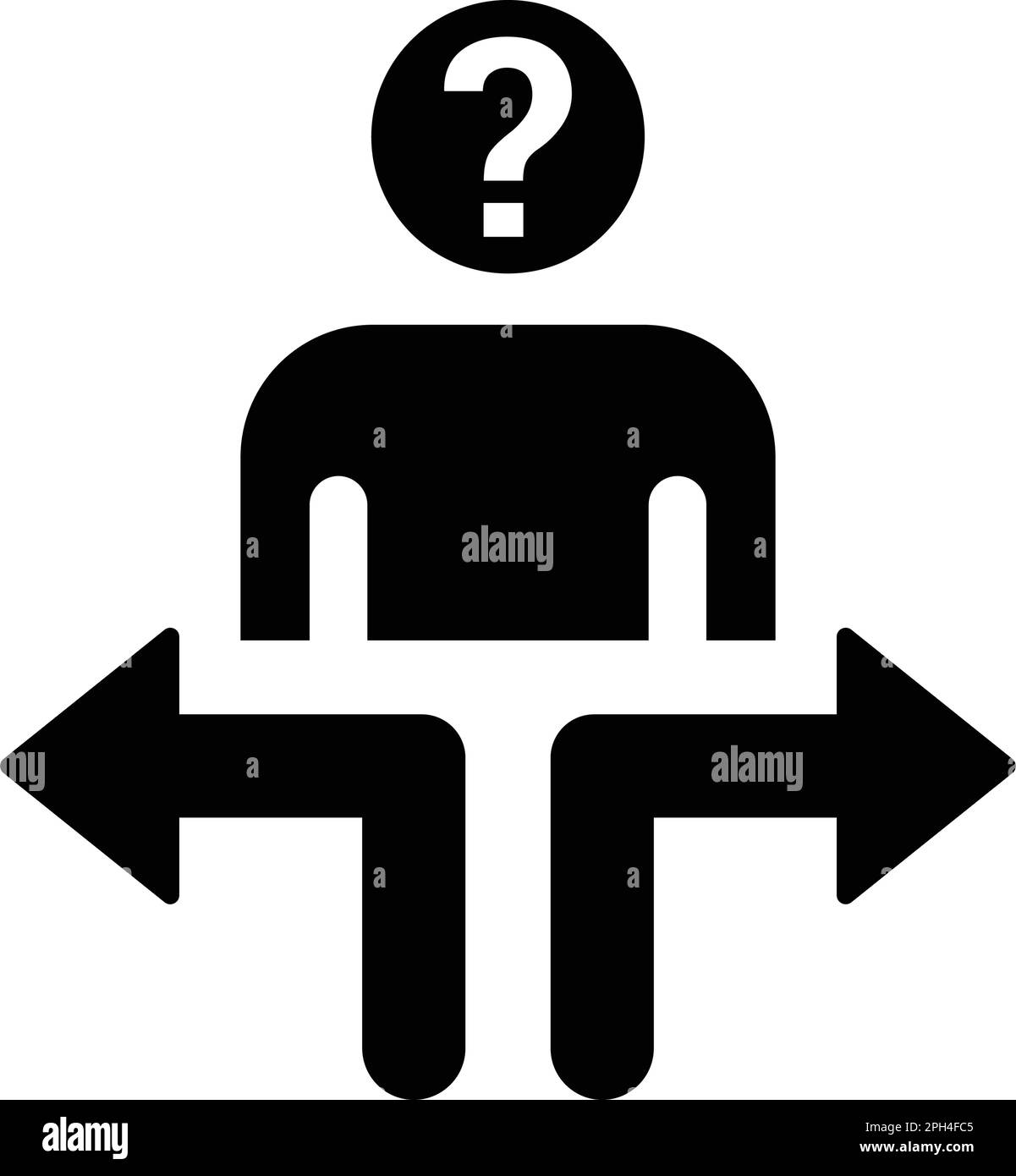 Decision Making icon. Flat style vector EPS use in infographics,web ...