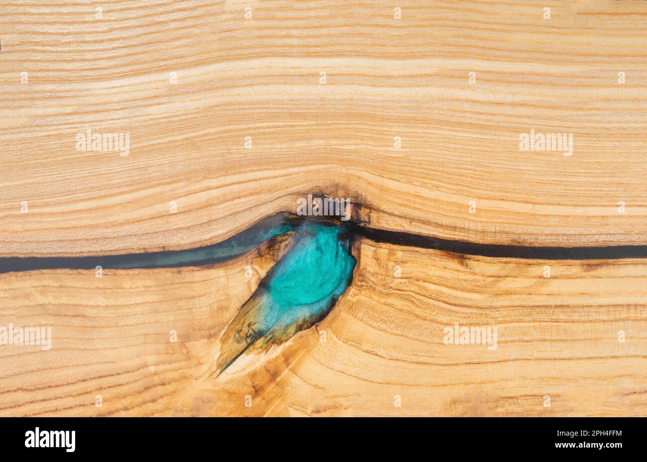 beautiful epoxy dining table top view. Background Stock Photo - Alamy